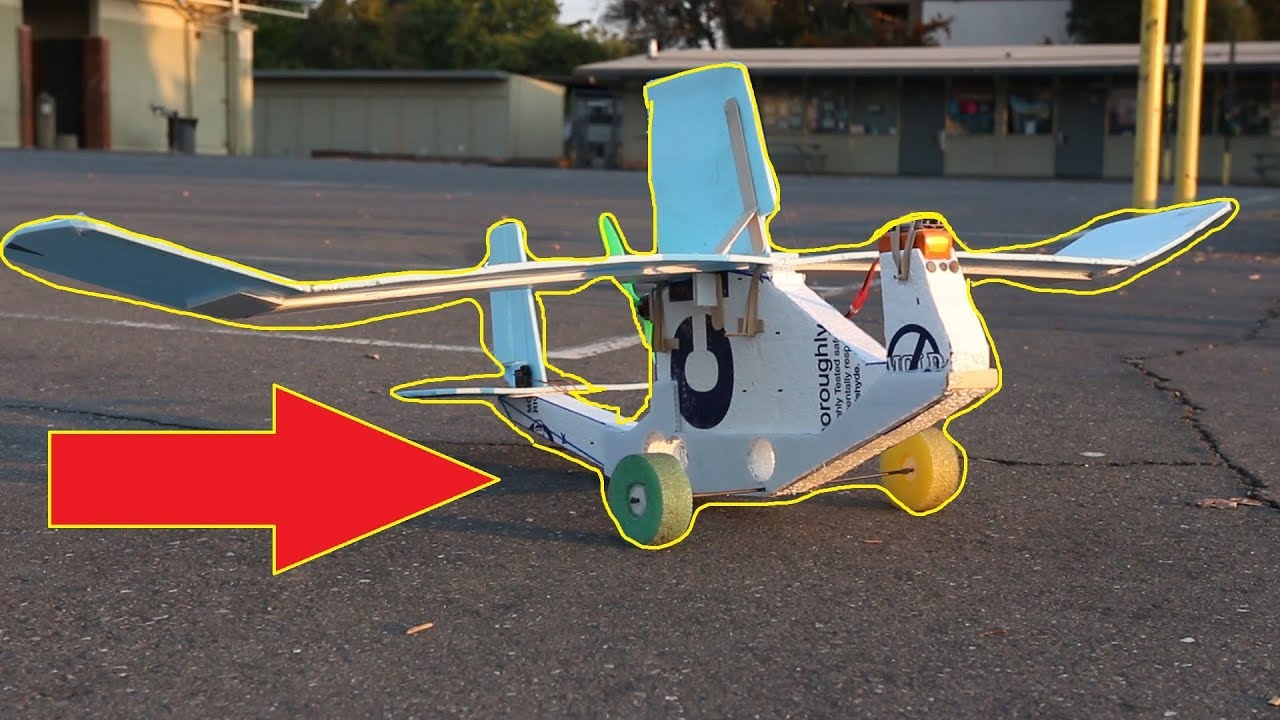 Diy Weird Rc Pusher Plane Youtube