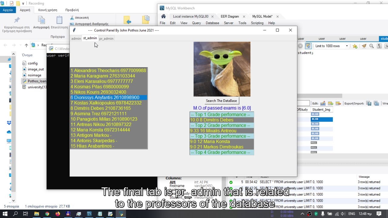 Python Tkinter Mysql Workbench Gui Youtube