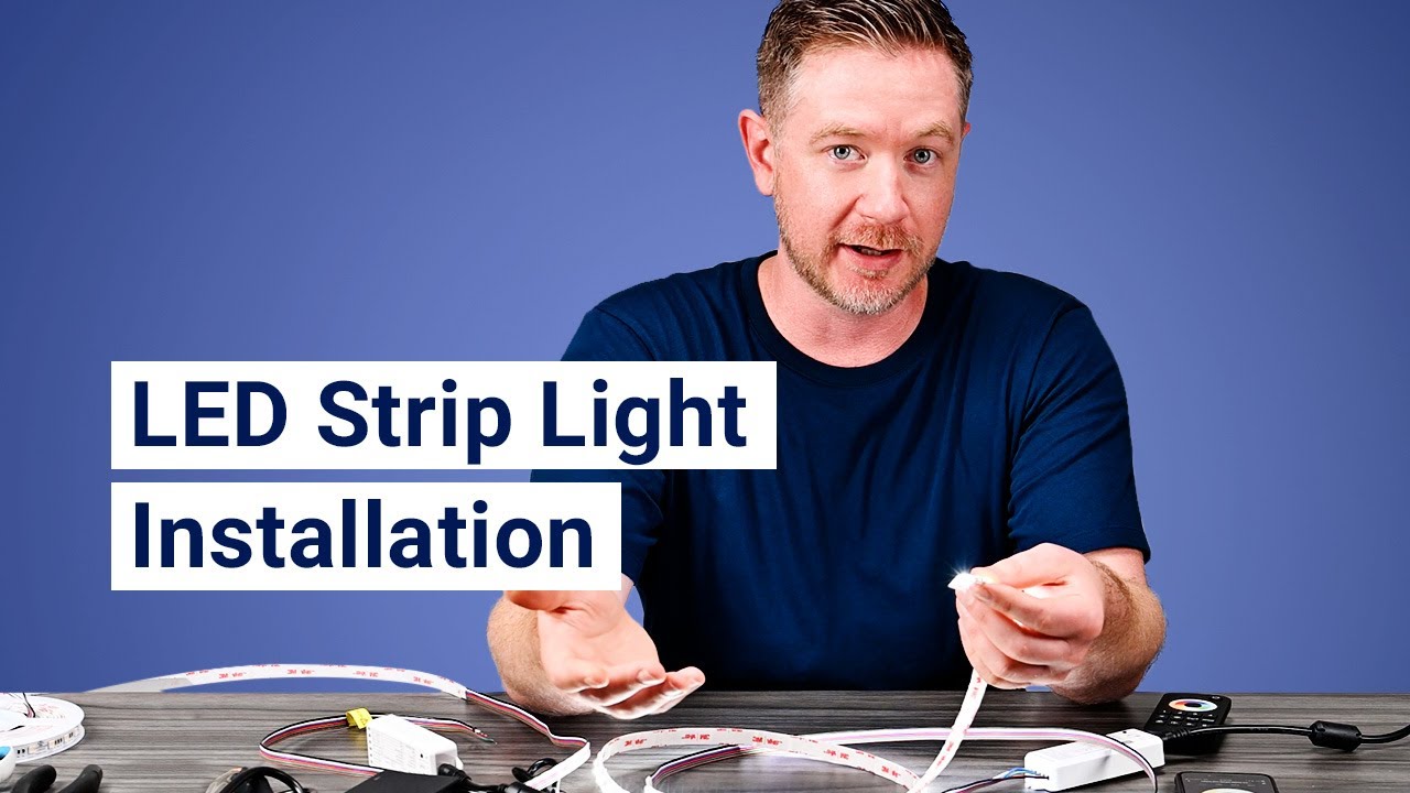 How To Install Led Strip Lights Youtube