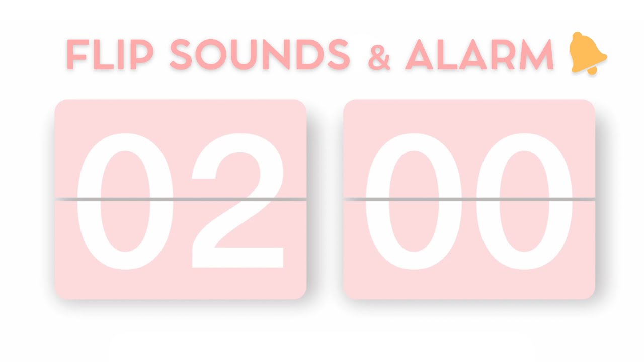 2 Minute Timerпѕњaesthetic Flip Clock Countdown Pink White рџ ќпѕњalarm