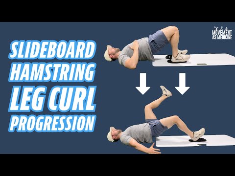 Slideboard Hamstring Leg Curl Progression Youtube