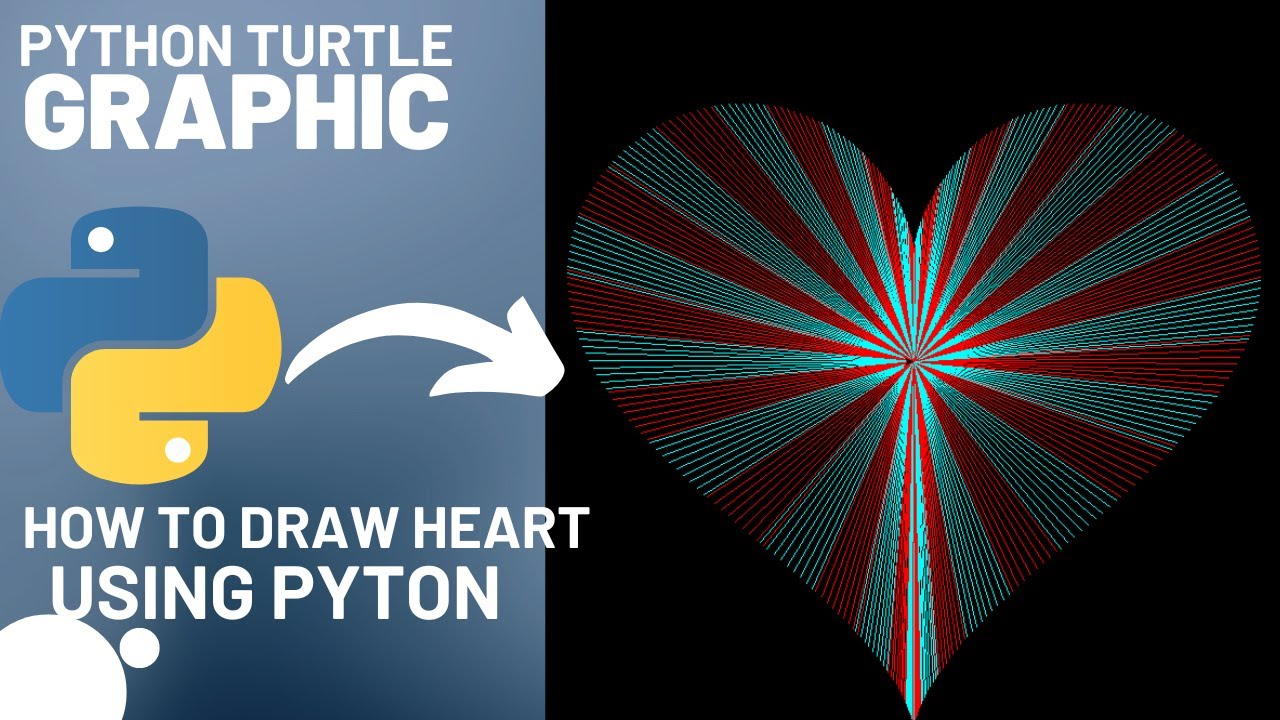 Python Turtle Draw Heart With Code Python Youtube