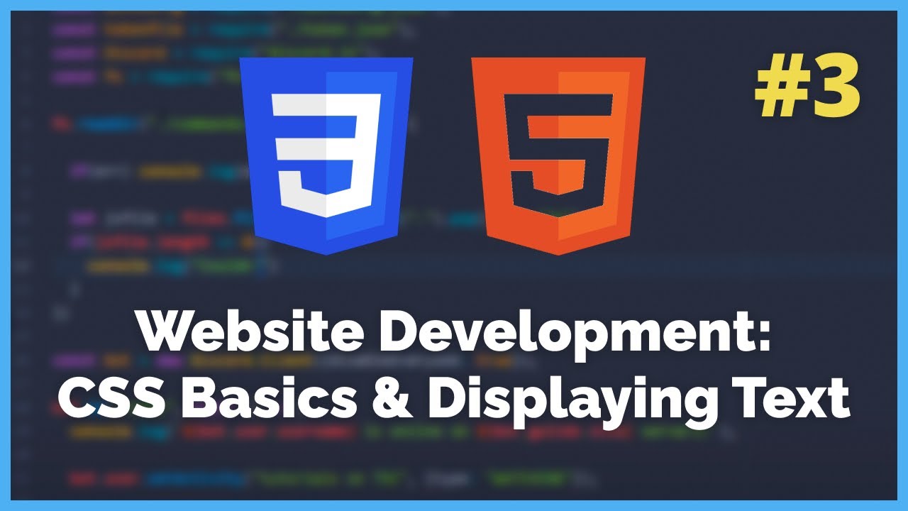 Basic Css Styling And Displaying Text Html Css Tutorial 3 2021