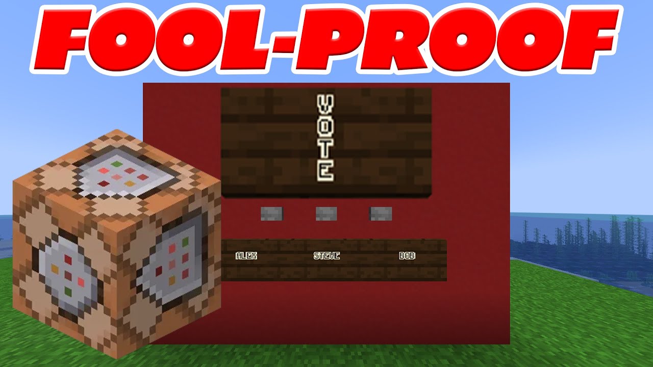 How To Make A Voting System In Minecraft Java Commands Youtube