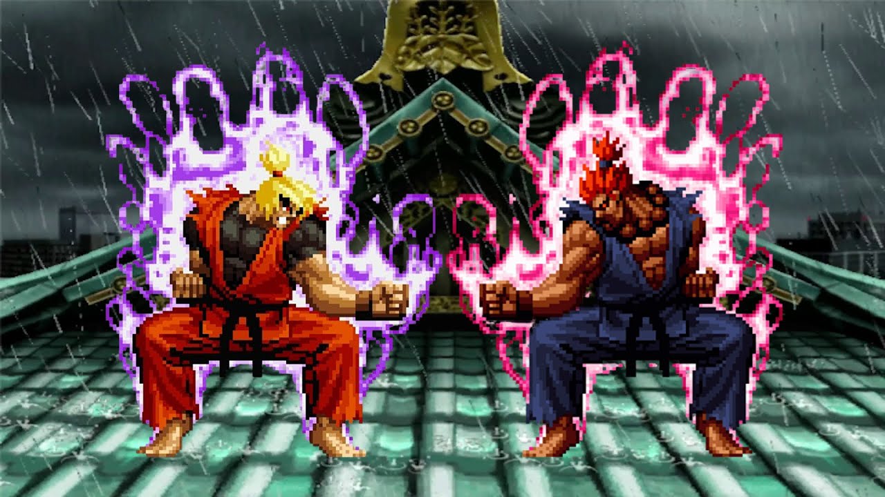 Dragon Ken Vs Shin Akuma Youtube