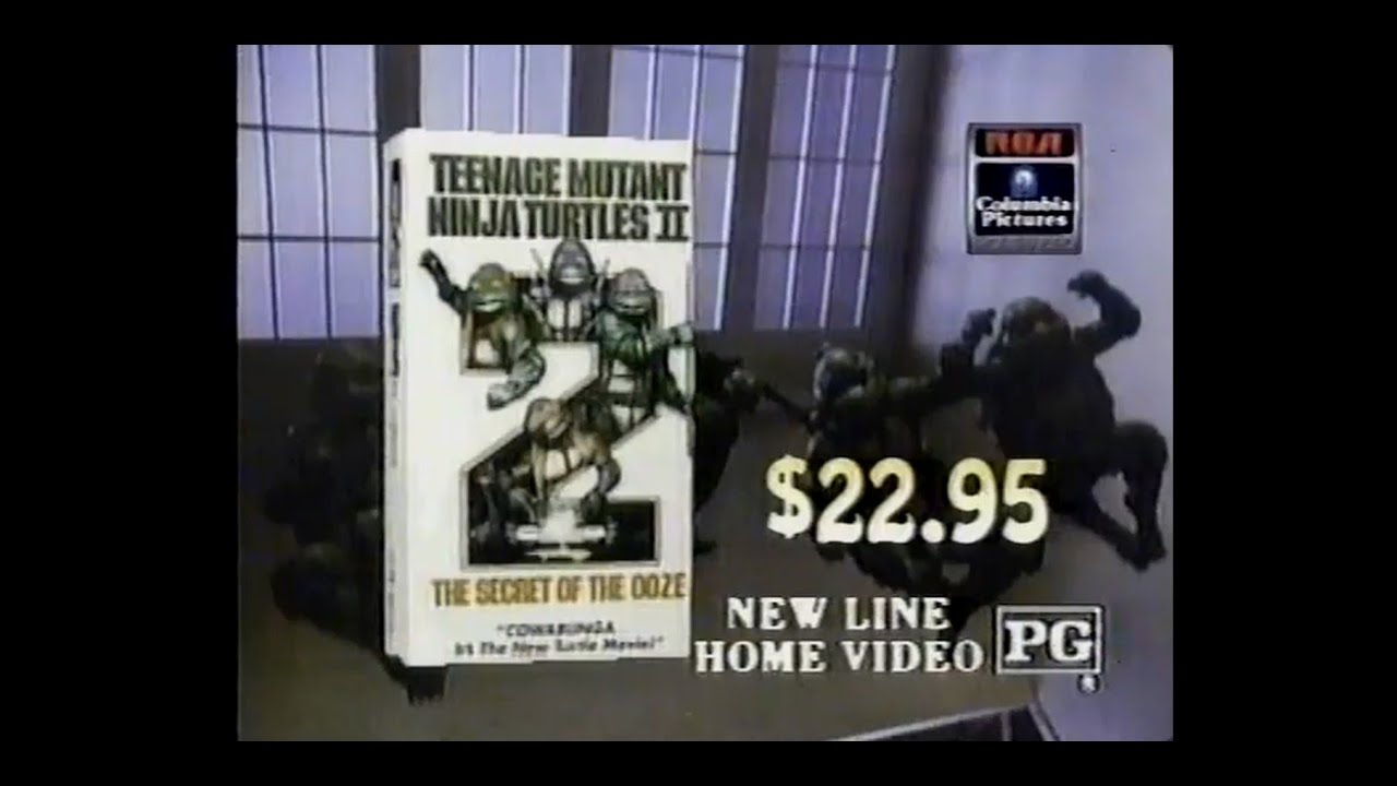 Tmnt Teenage Mutant Ninja Turtles Ii Vhs Santa Rca Columbia