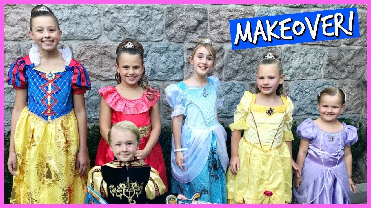Disney Princess Makeover At Disneyland Bibbidi Bobbidi Boutique Youtube