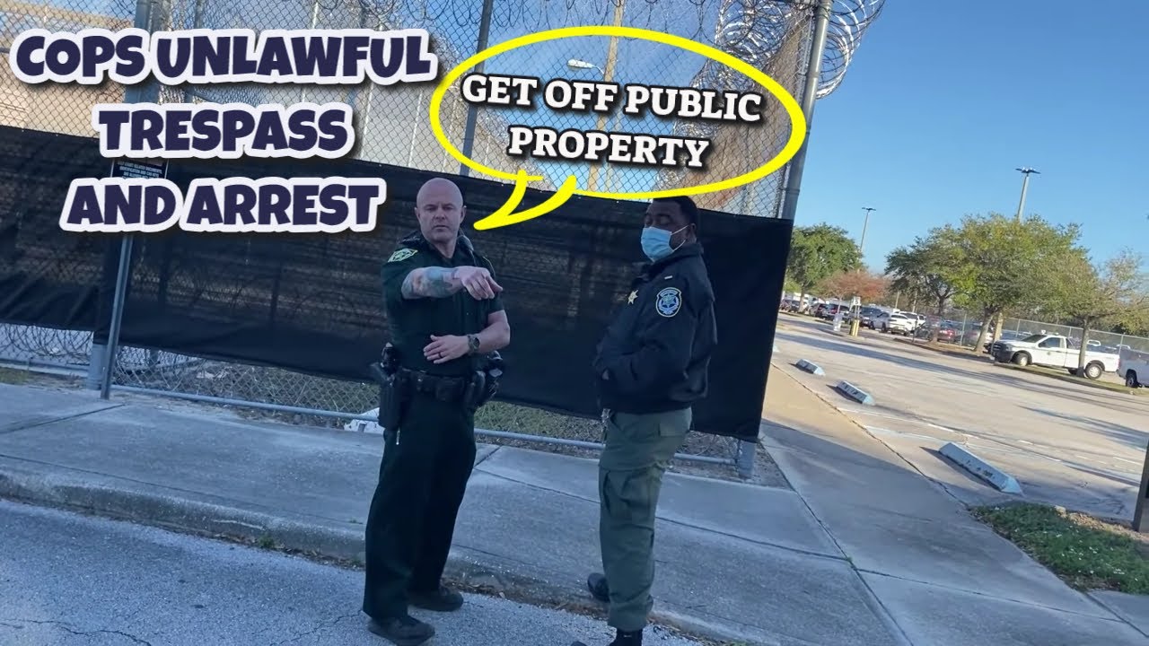 Police Unlawful Arrest Illegal Trespass From Public Youtube