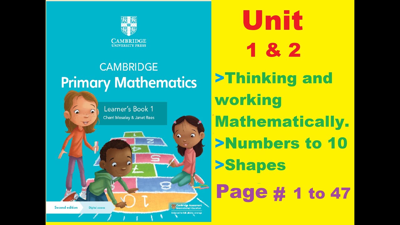 Cambridge Primary Mathematics Grade 1 Unit 1 And 2 Numbers And