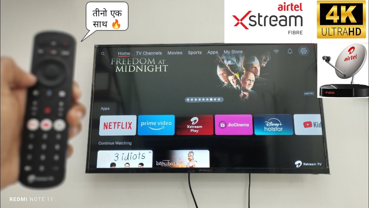 Part 1 Airtel Xstream Box Smart Android Tv Dth All In One âš Dth Bhi
