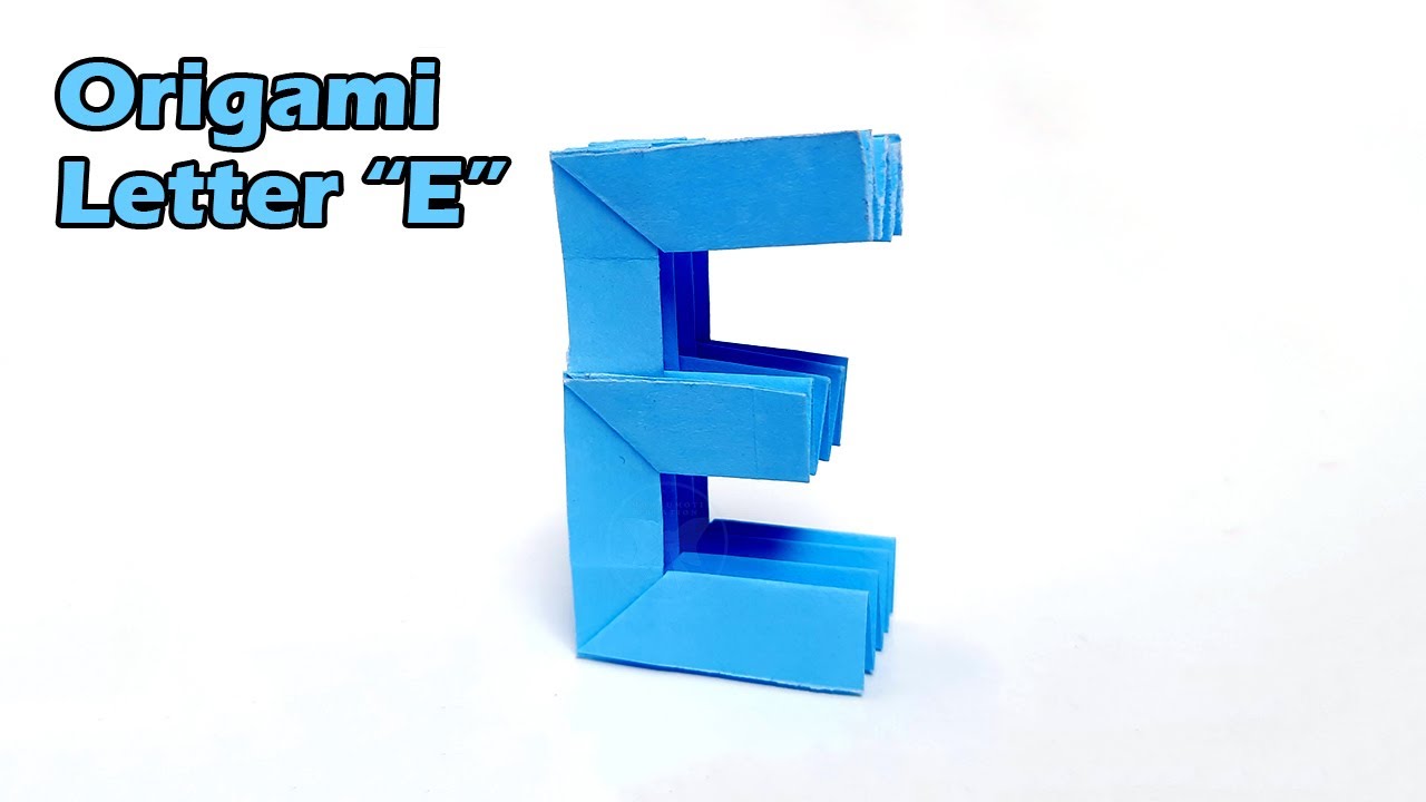Origami Letter E Origami Paper 70gsm