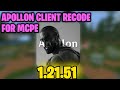 Apollon Client Recode V3 7 Ultimate Mod Menu For Mcpe 1 21 51 64 Bit 32 ...