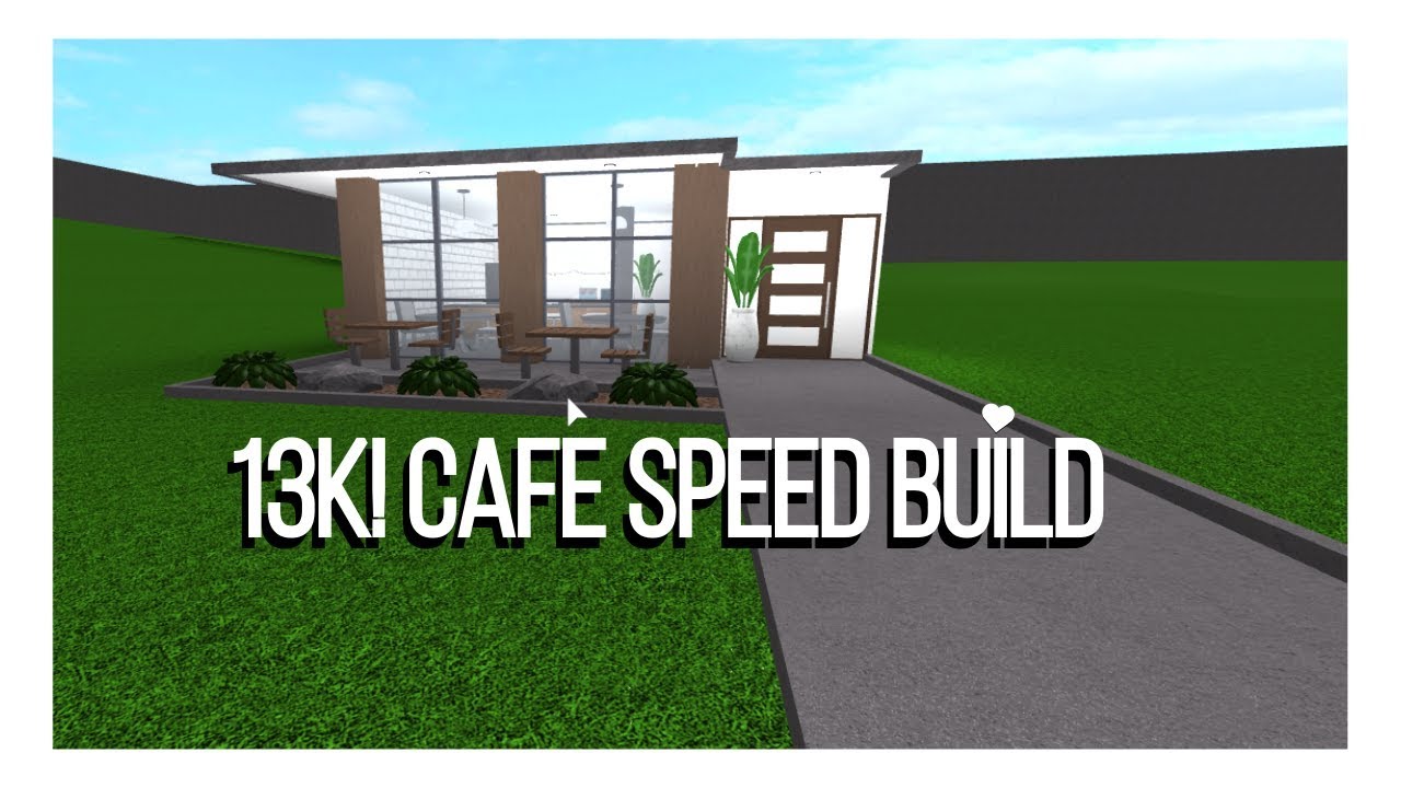 Bloxburg 13k Cafe Speed Build Youtube