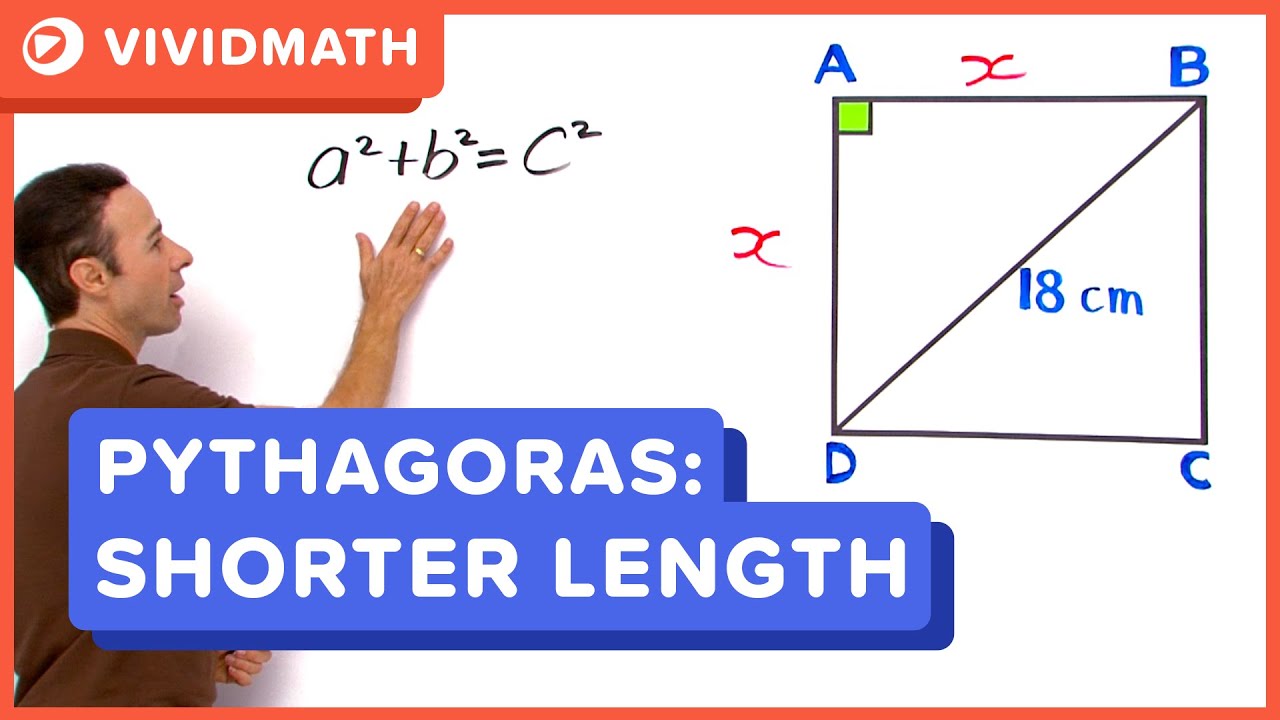 Find Shorter Lengths Pythagoras Theorem Problem Vividmath Youtube