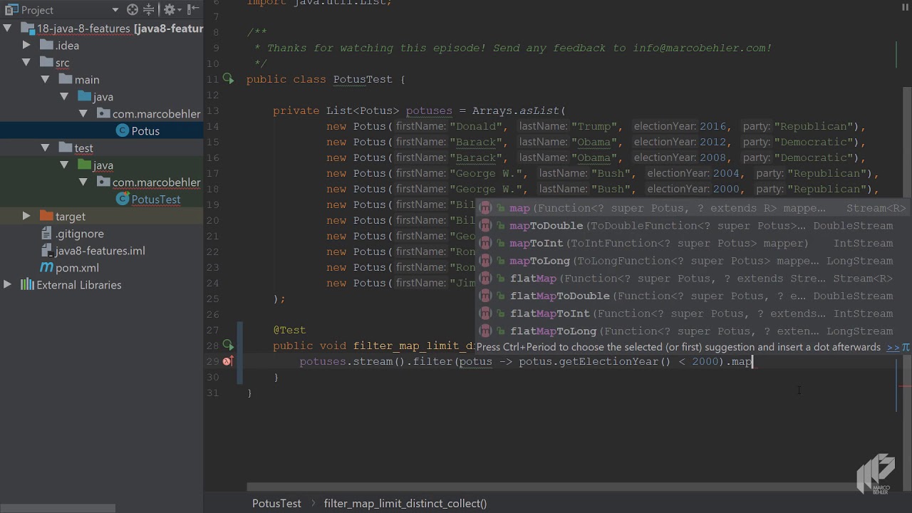 Mastering Java 8 Streams Part 1 Java 8 Features Youtube
