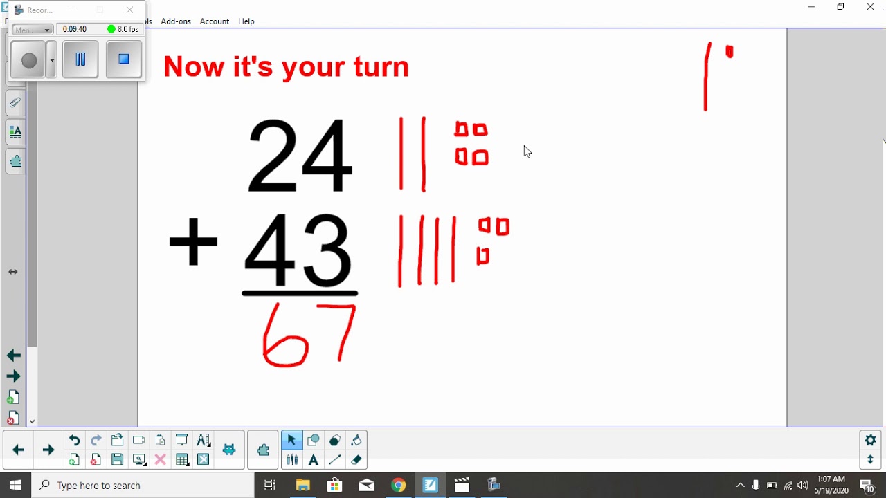 Math Lesson Addition Youtube