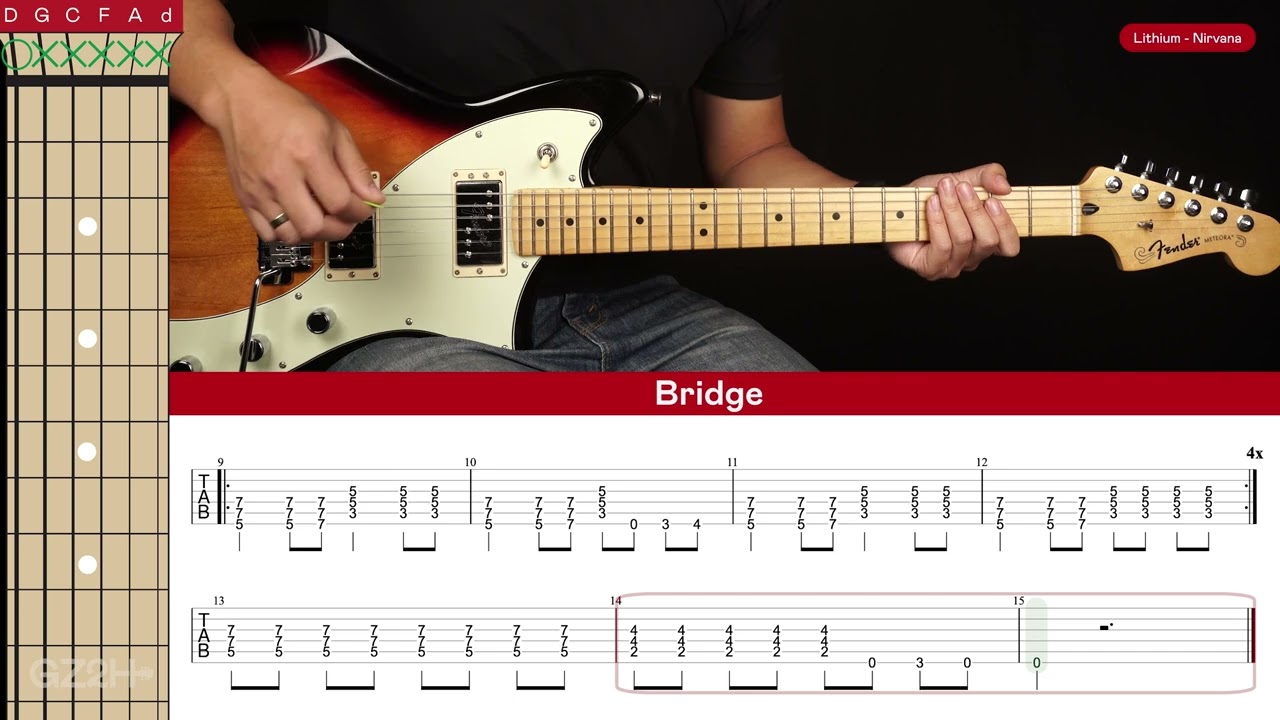 Lithium Guitar Cover Nirvana рџћё Tabs Chords Chords Chordify