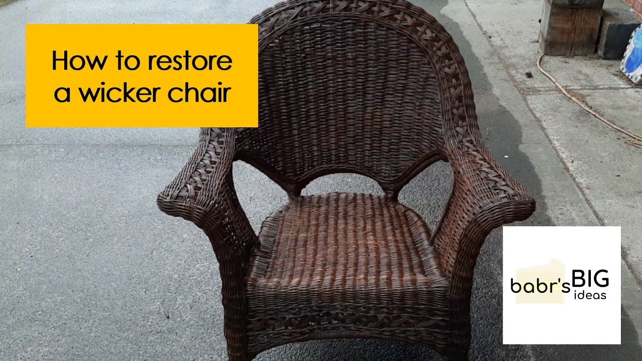Wicker Chair Restoration Youtube
