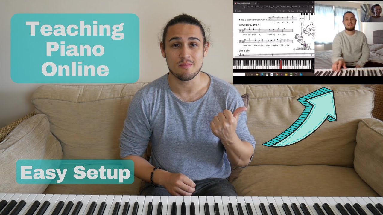 Quick And Easy Setup For Teaching Piano Lessons Online Youtube