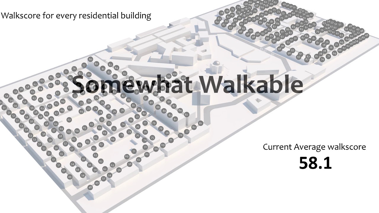Walkscore Optimization Urban Planning Youtube