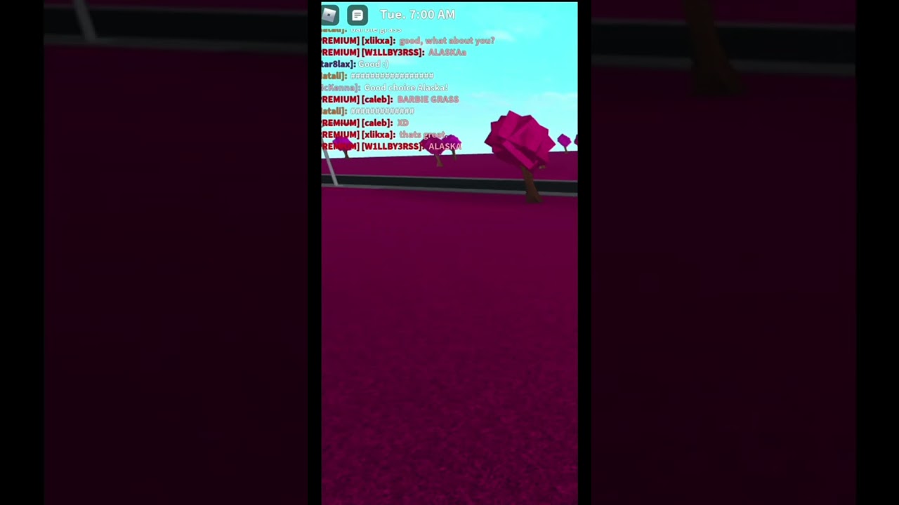 How My Bloxburg Neighbourhood Reacts To Pink Grass Youtube