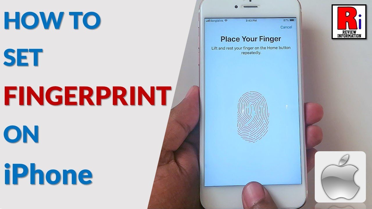 How To Set Fingerprint On Iphone Youtube