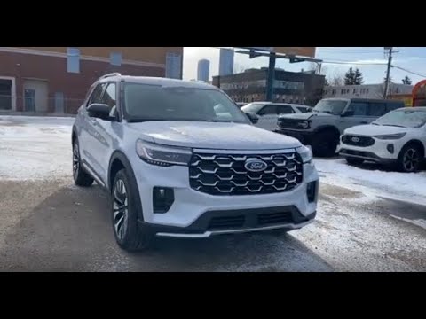 2025 Ford Explorer Platinum Space White Metallic Youtube