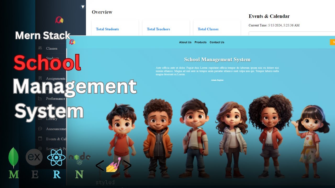 Mern Stack School Management System With React Node Mongodb Express