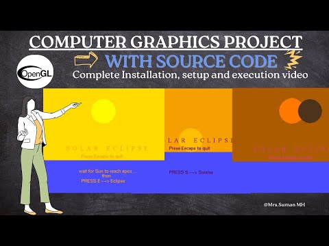 Solar Eclipse Opengl Project Computer Graphics Project With Free