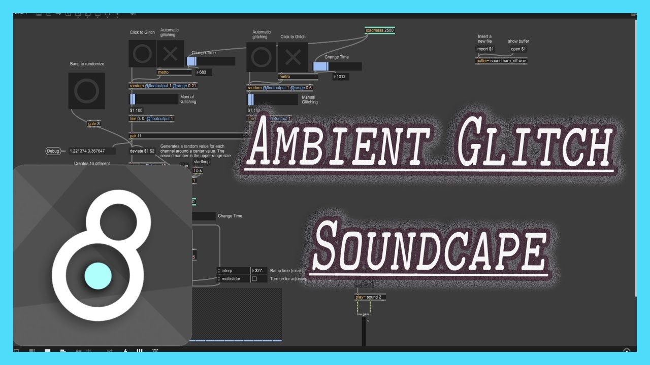 Max Msp Generative Glitch Ambient Patch Youtube