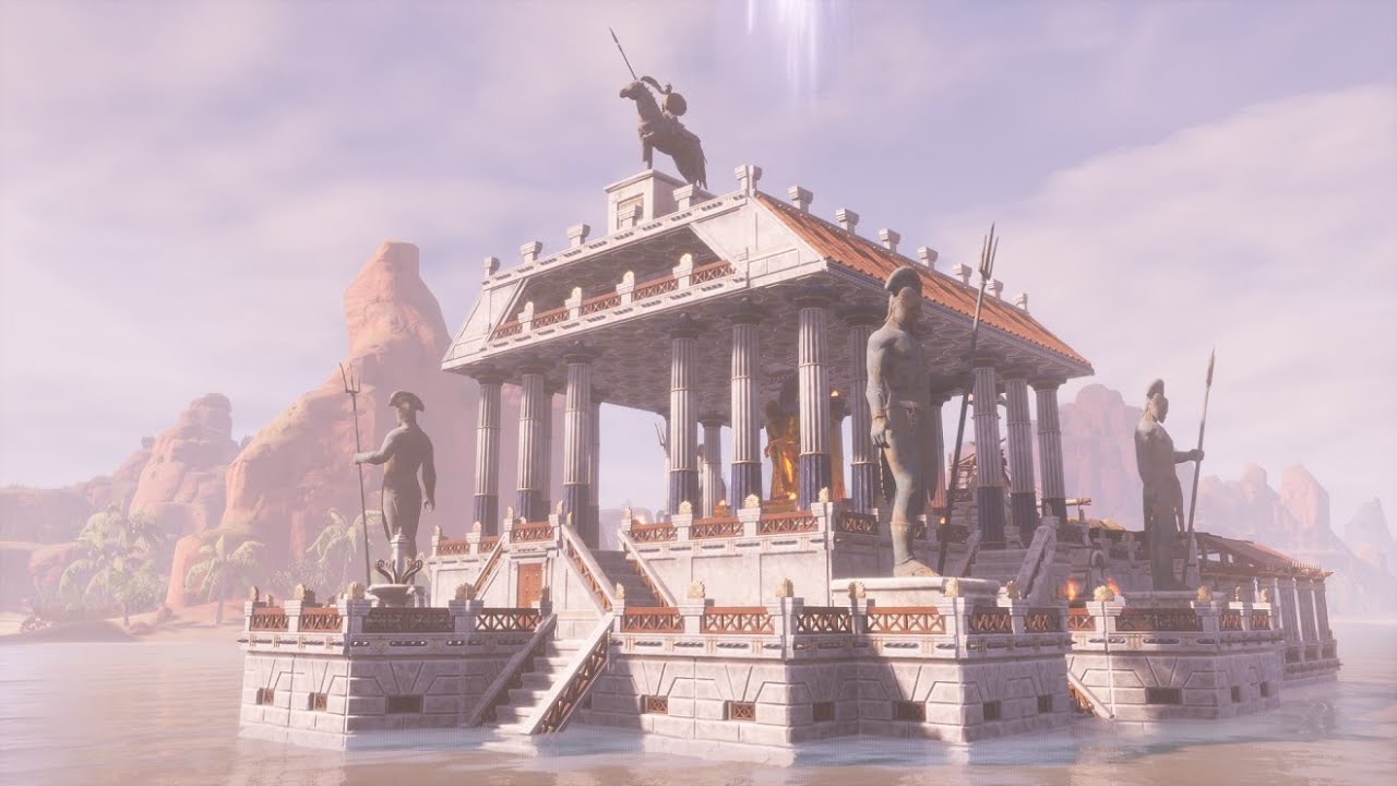 How To Build A Temple Of Mitra Conan Exiles Isle Of Siptah Youtube