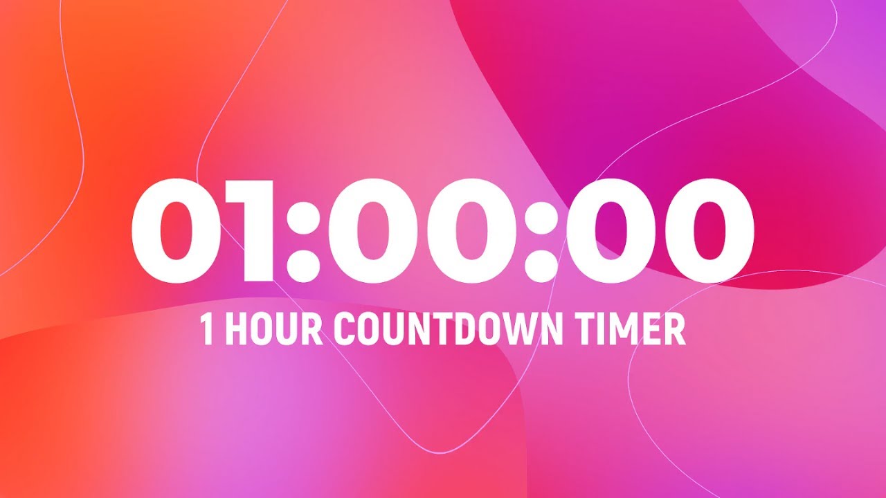 1 Hour Timer Countdown Study And Exam Timer Youtube