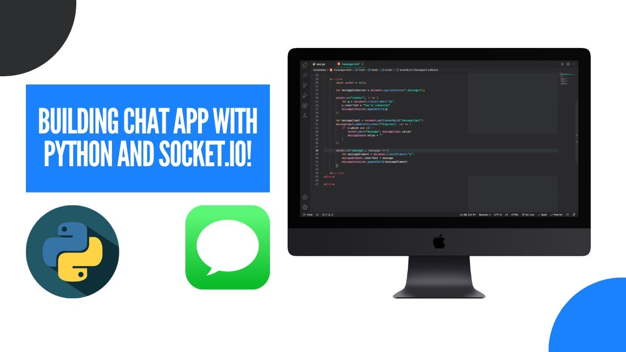 Building A Realtime Chat App Using Python Socket Io Youtube