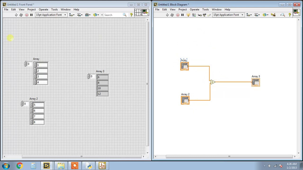 Labview In Tamil Array Youtube