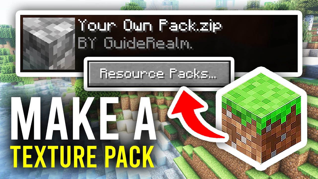 How To Make A Minecraft Texture Pack Full Guide Youtube