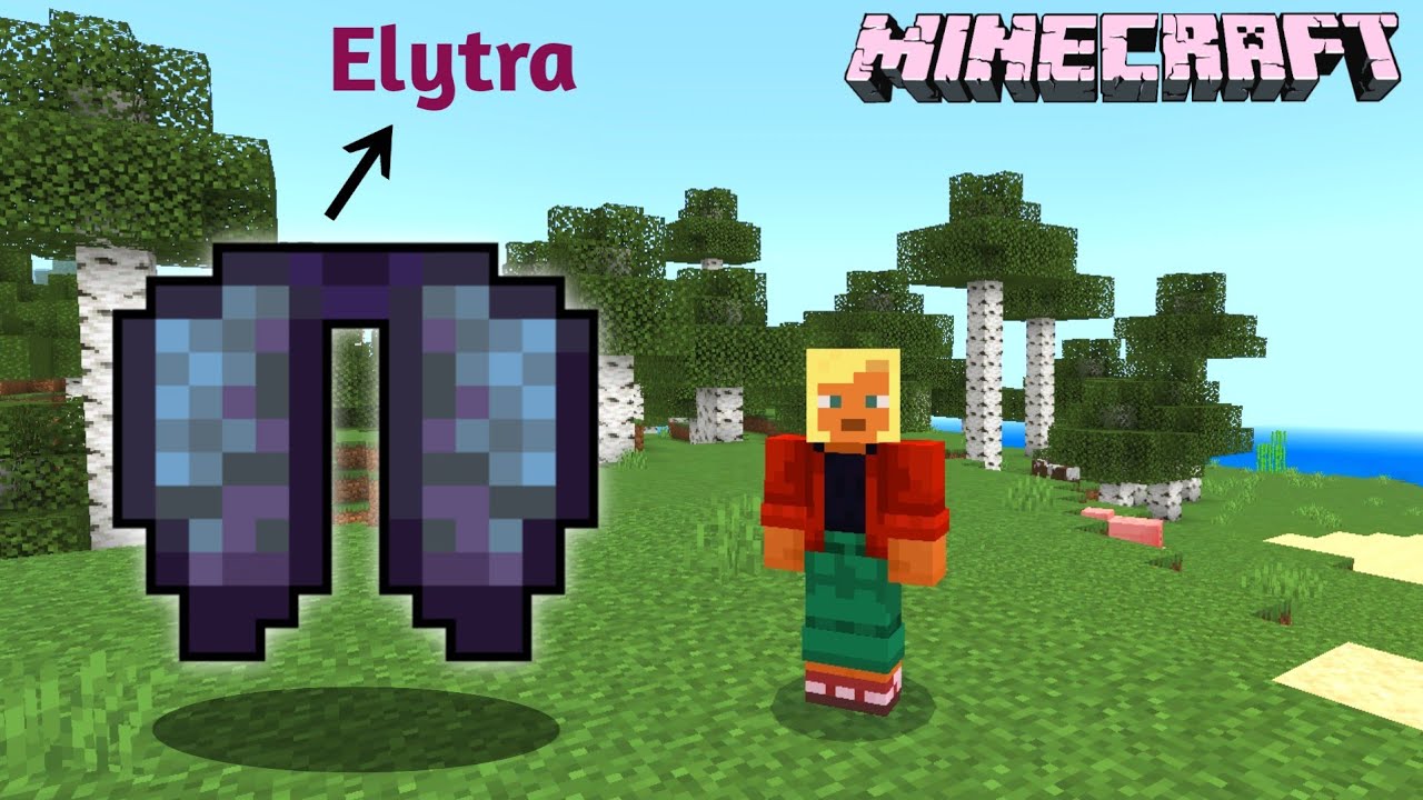 How To Use Elytra In Minecraft Pe Youtube