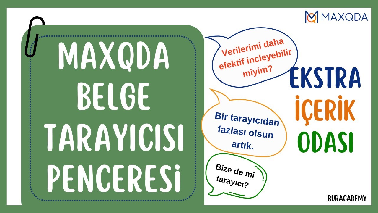 Maxqda Belge Taray脹c脹s脹 Penceresi Youtube