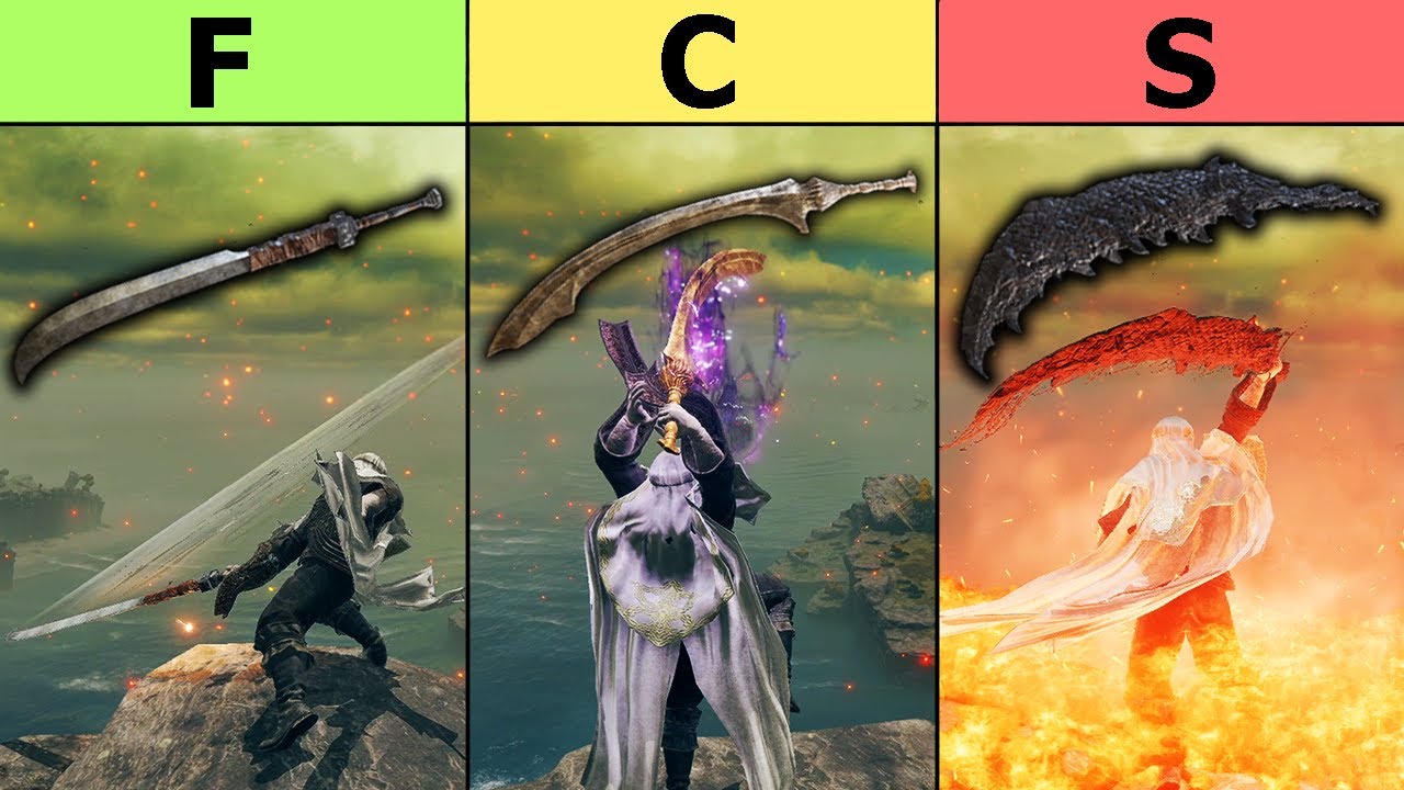 Elden Ring All 9 Curved Greatswords Ranked Best Curved Greatsword