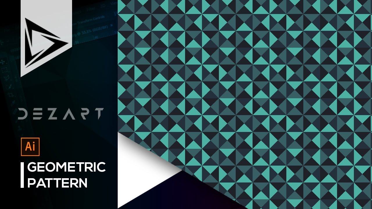 Geometric Pattern Adobe Illustrator Tutorial Youtube