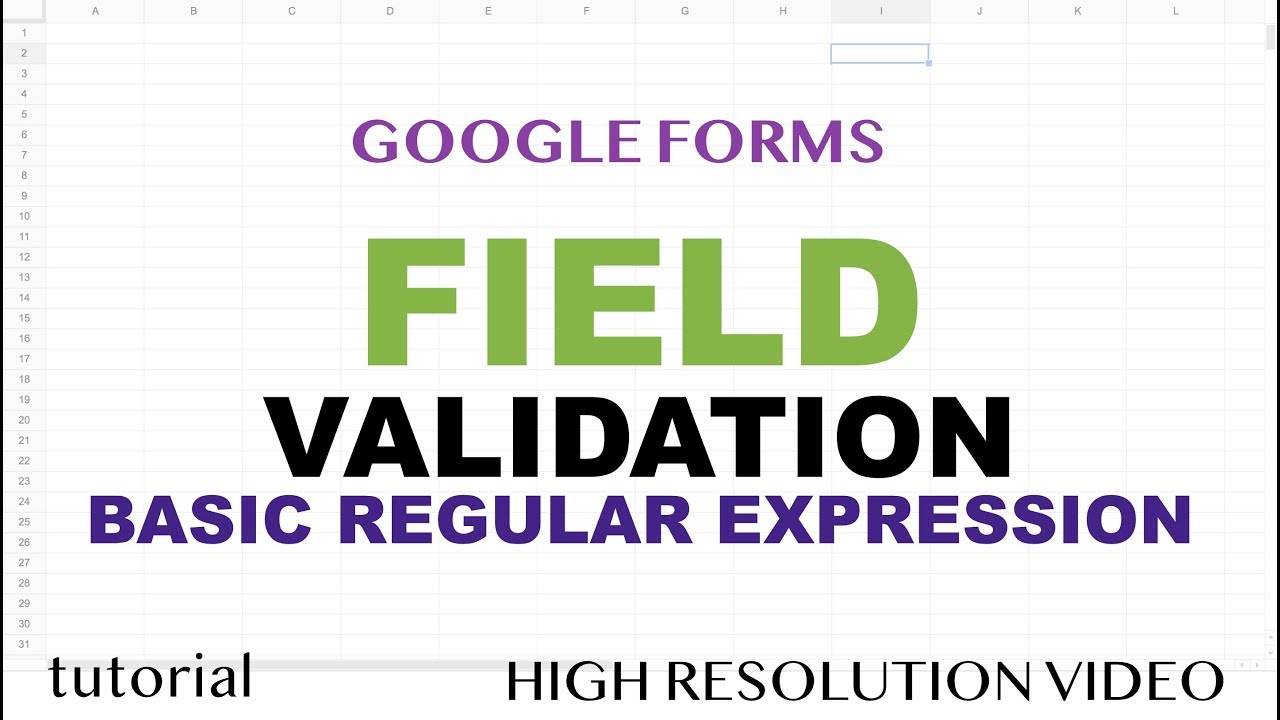 Google Forms Field Validation Regular Expression For Response