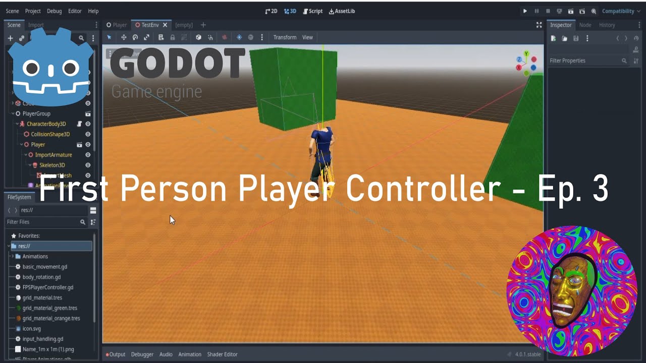 Godot 4 Advanced First Person Player Controller Workflow Tutorial Pt