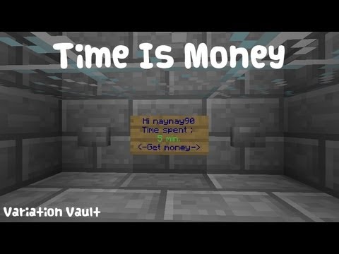 Minecraft Bukkit Plugin Time Is Money Give Players Money For Being
