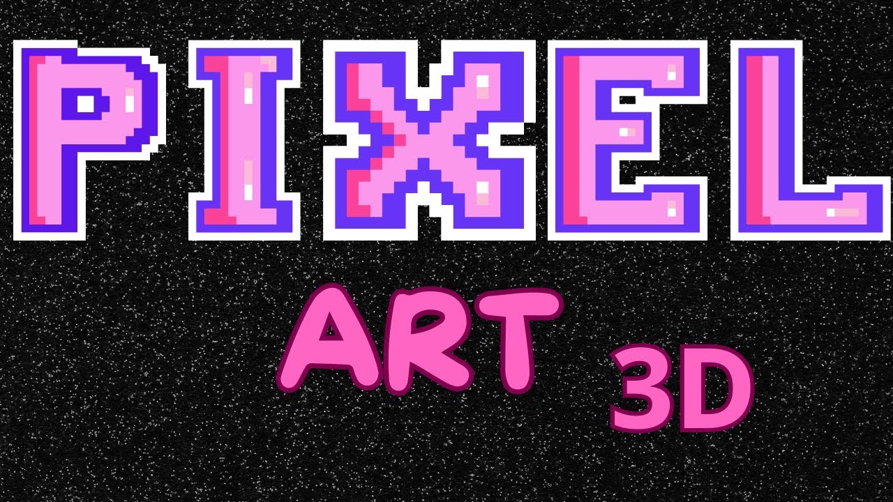 3d Pixel Art Youtube
