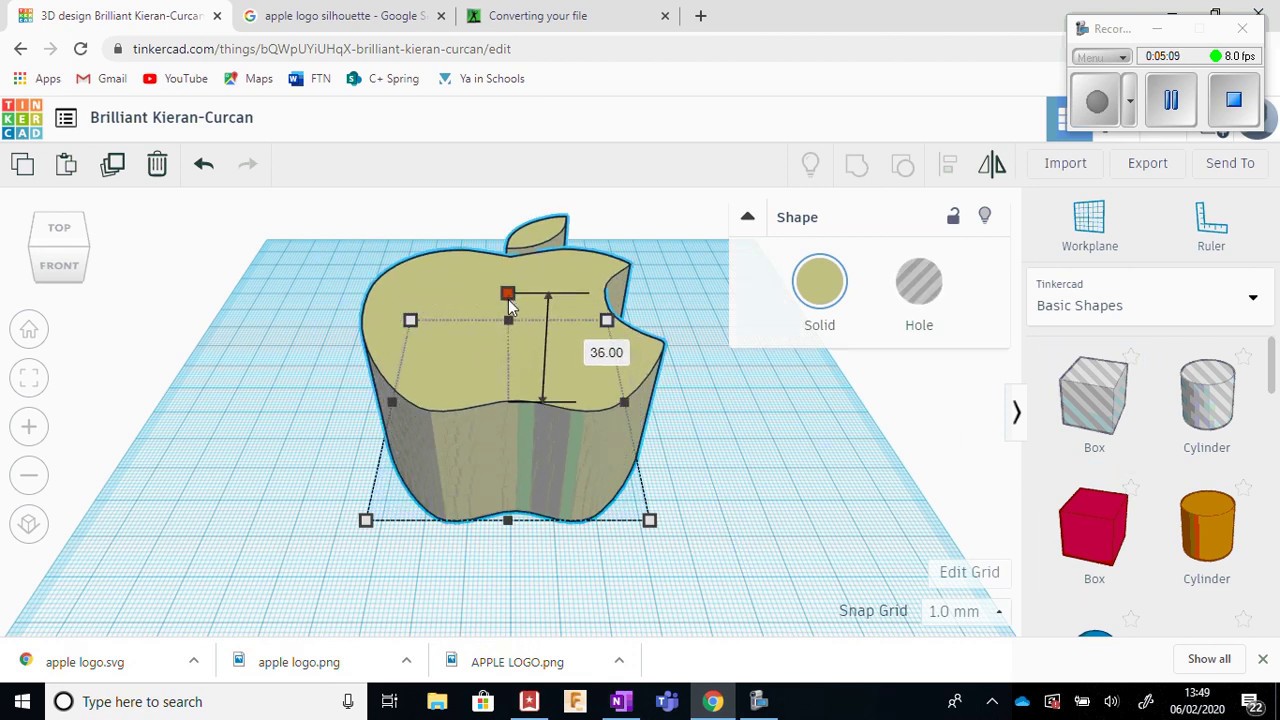 How To Import An Image Into Tinker Cad Youtube