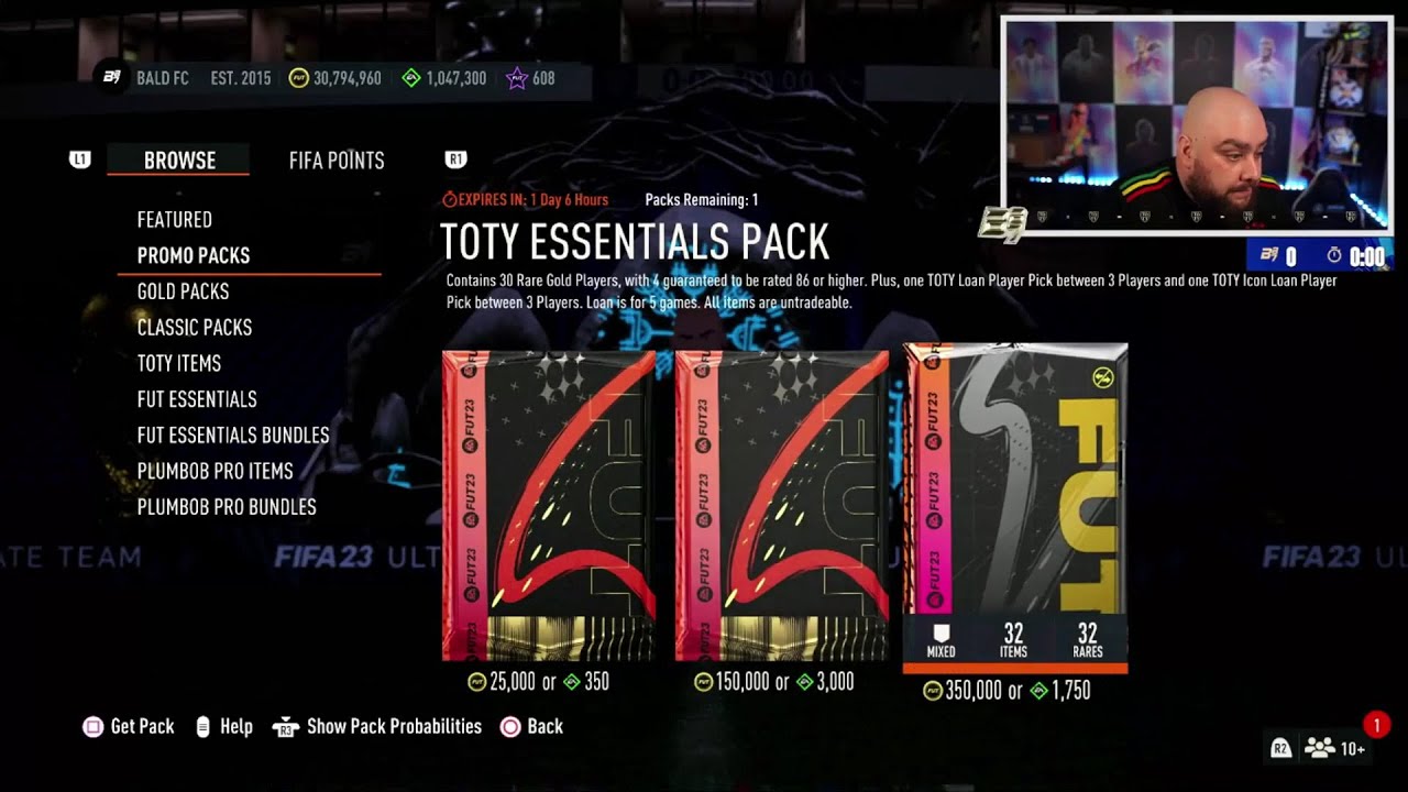 Bateson87 Opens 350k Toty Essentials Pack Youtube