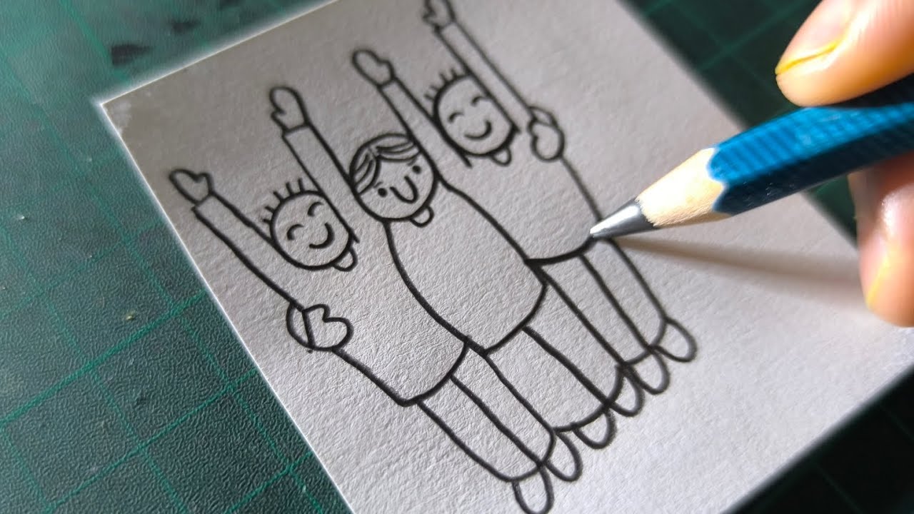 Dad Is The Best Word To Draw Youtube