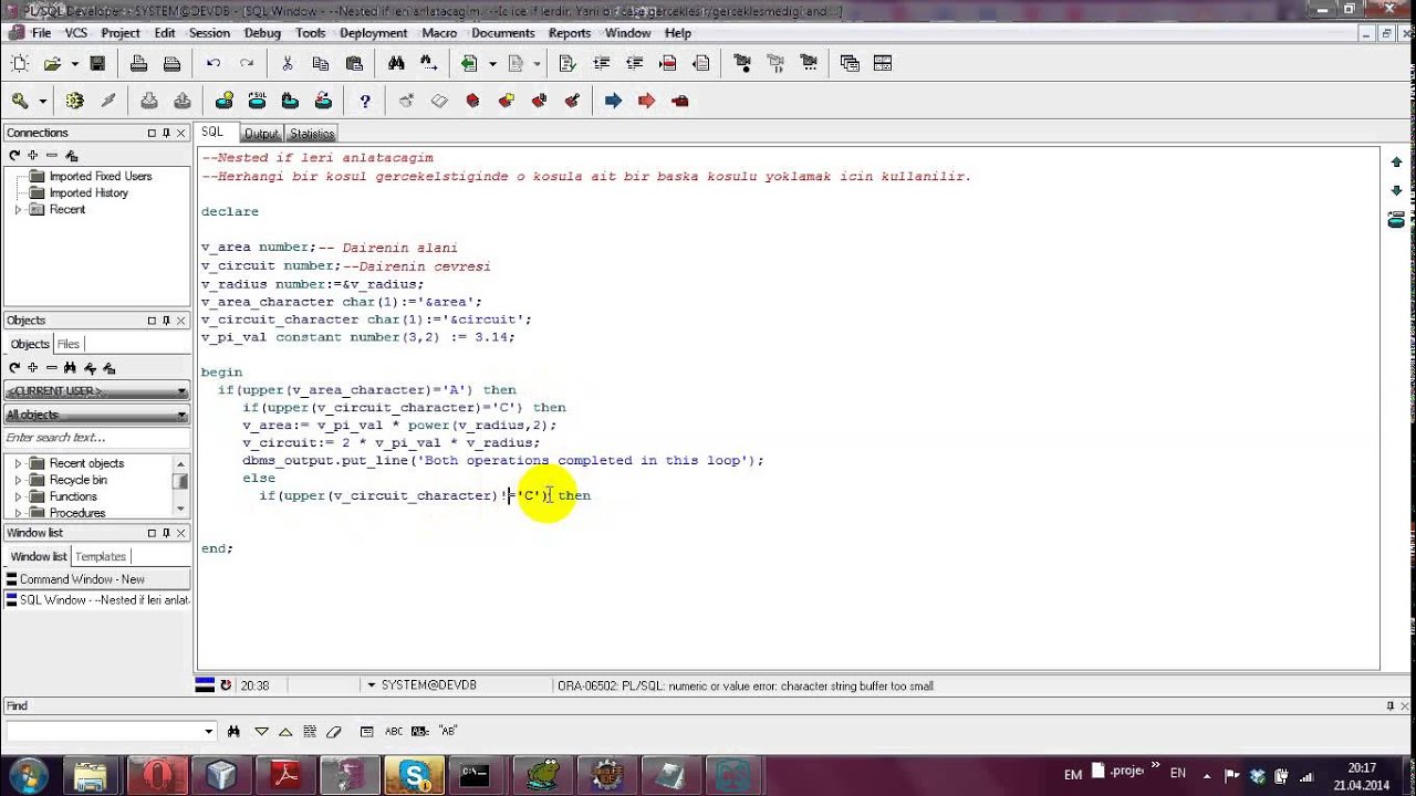 Pl Sql 6 Nested If Statements Youtube