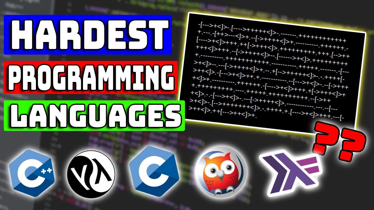 7 Hardest Programming Languages To Learn Youtube