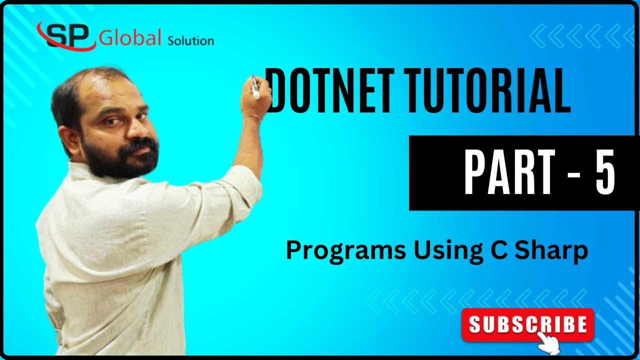Dotnet Tutorial Part 5 Programs Using C Sharp Learn Net Now Youtube