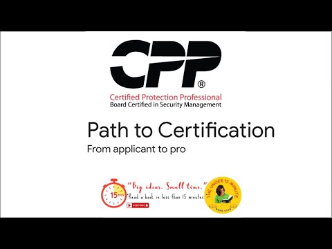 1 Asis Certified Protection Professional Cpp Certification Process